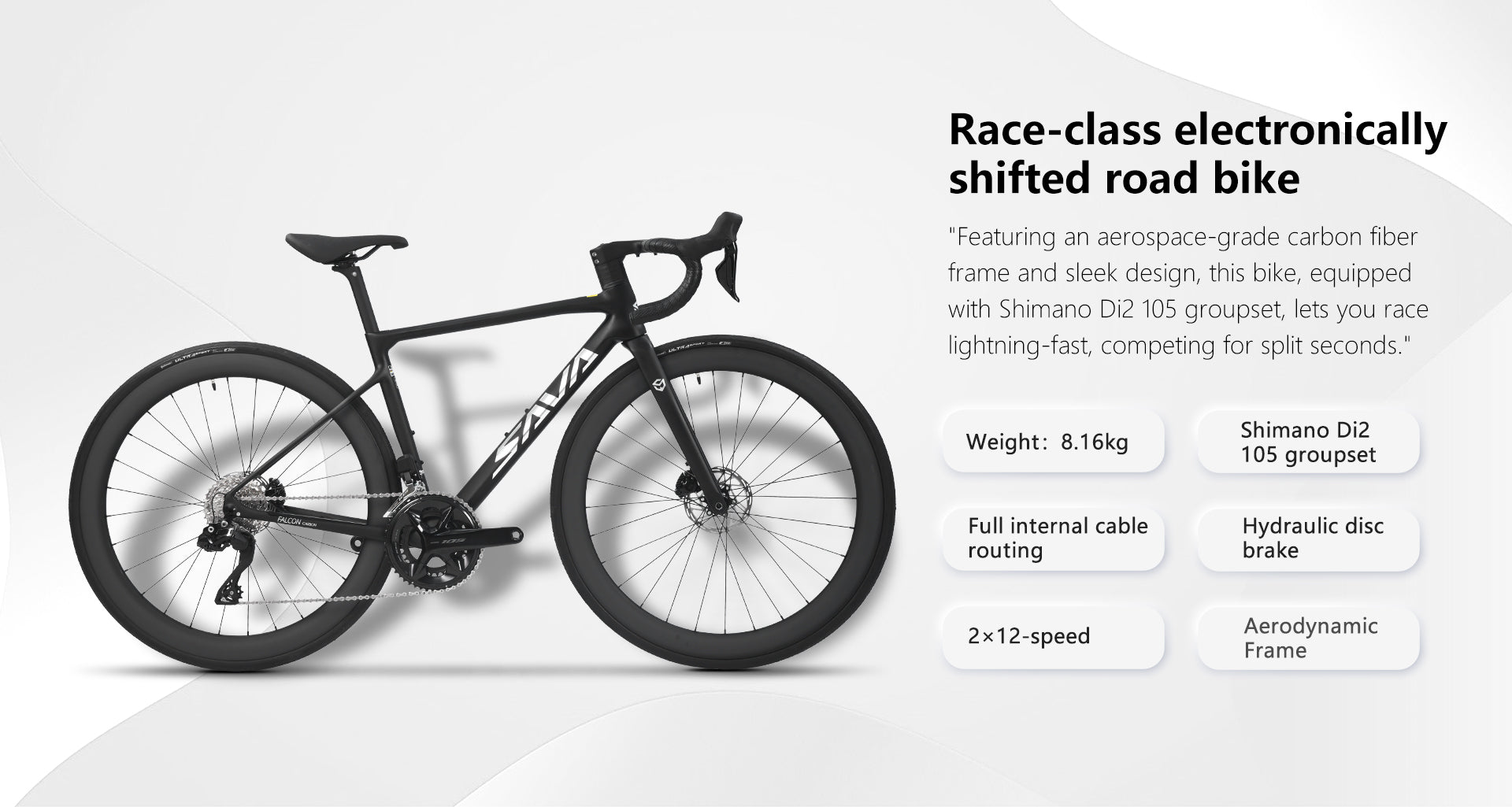 SAVA Electronic Shifting Carbon Road Bike Shimano 105 Di2 R7170 – SAVA ...