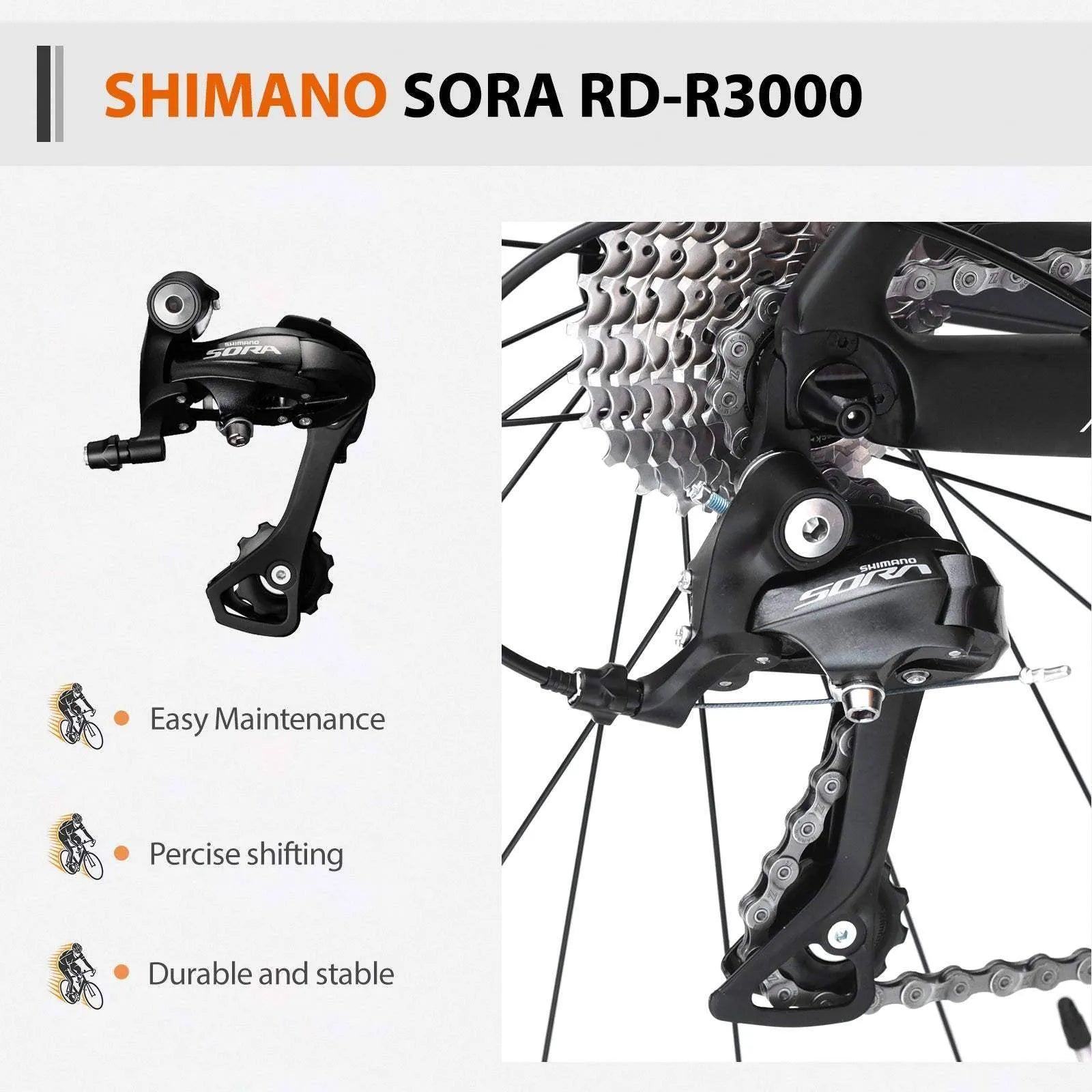 V Brake Carbon Bike |SHIMANO SORA 18 SPD|Warwind 3.0 Pro – SAVA Carbon Bike