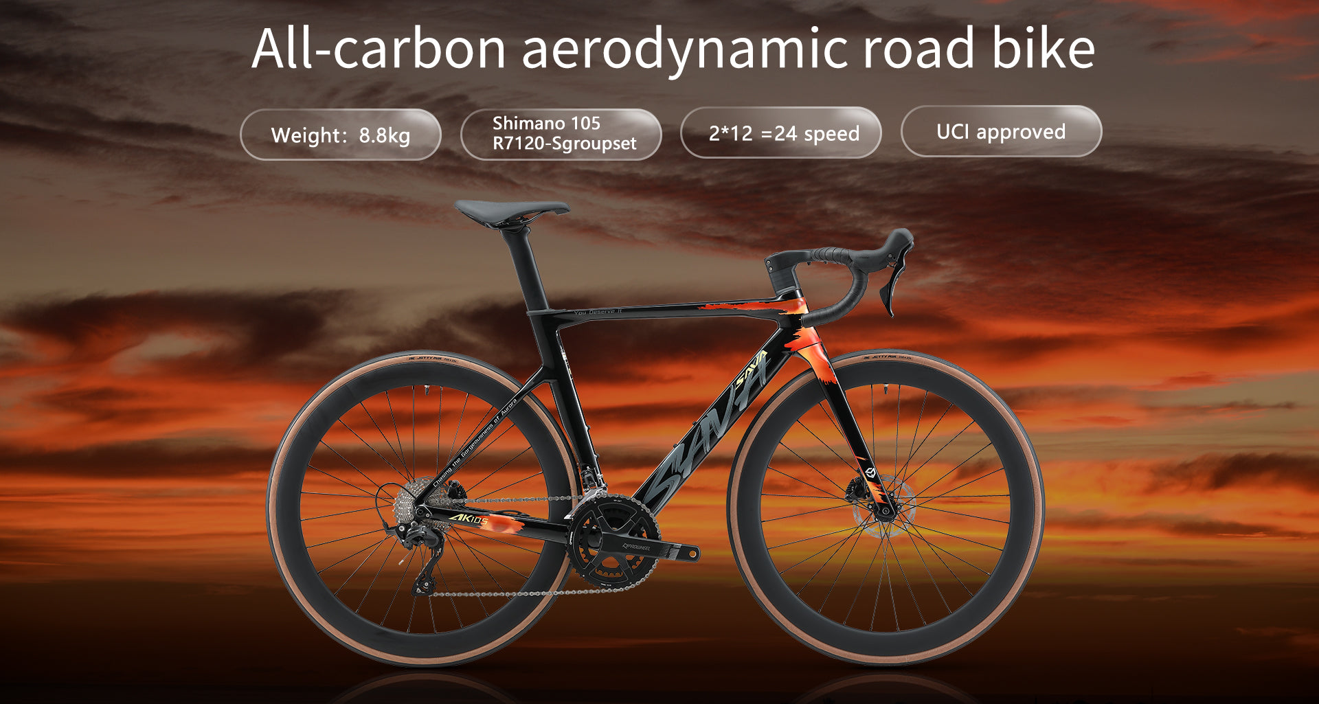 SAVA AK105 Carbon Racing Bike 105 R7120 – SAVA Carbon Bike