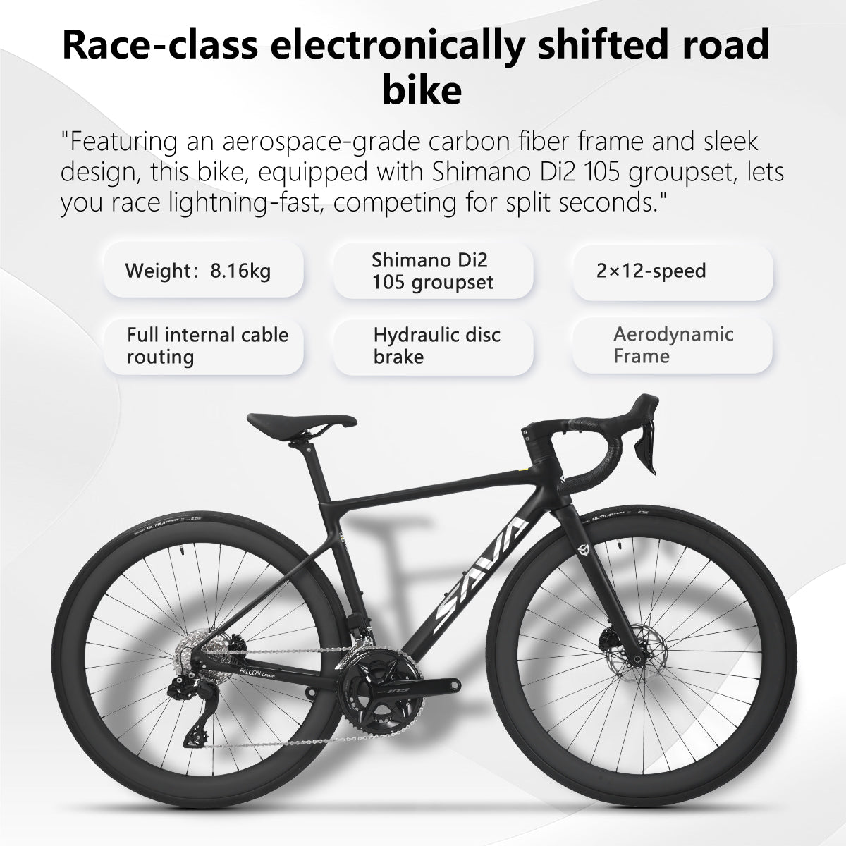 SAVA Electronic Shifting Carbon Road Bike Shimano 105 Di2 R7170 – SAVA ...