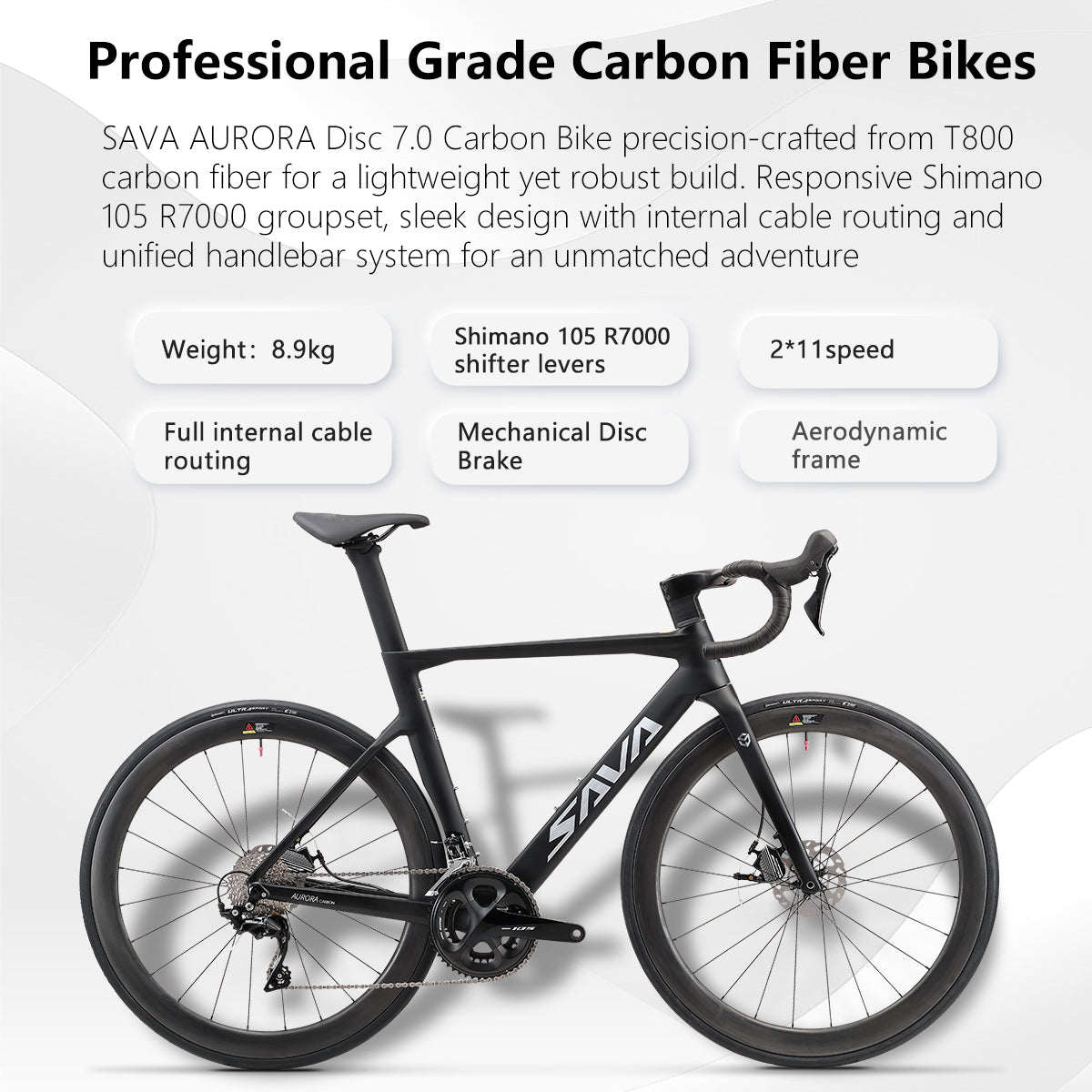 Carbon Fiber Road Bike|Disc Brake|SAVA Carbon Bike