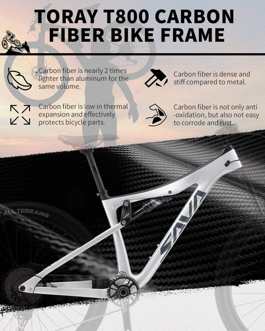 SAVA DENON6.0 Full Suspension Carbon Mountain Bike Downhill Bike – SAVA ...